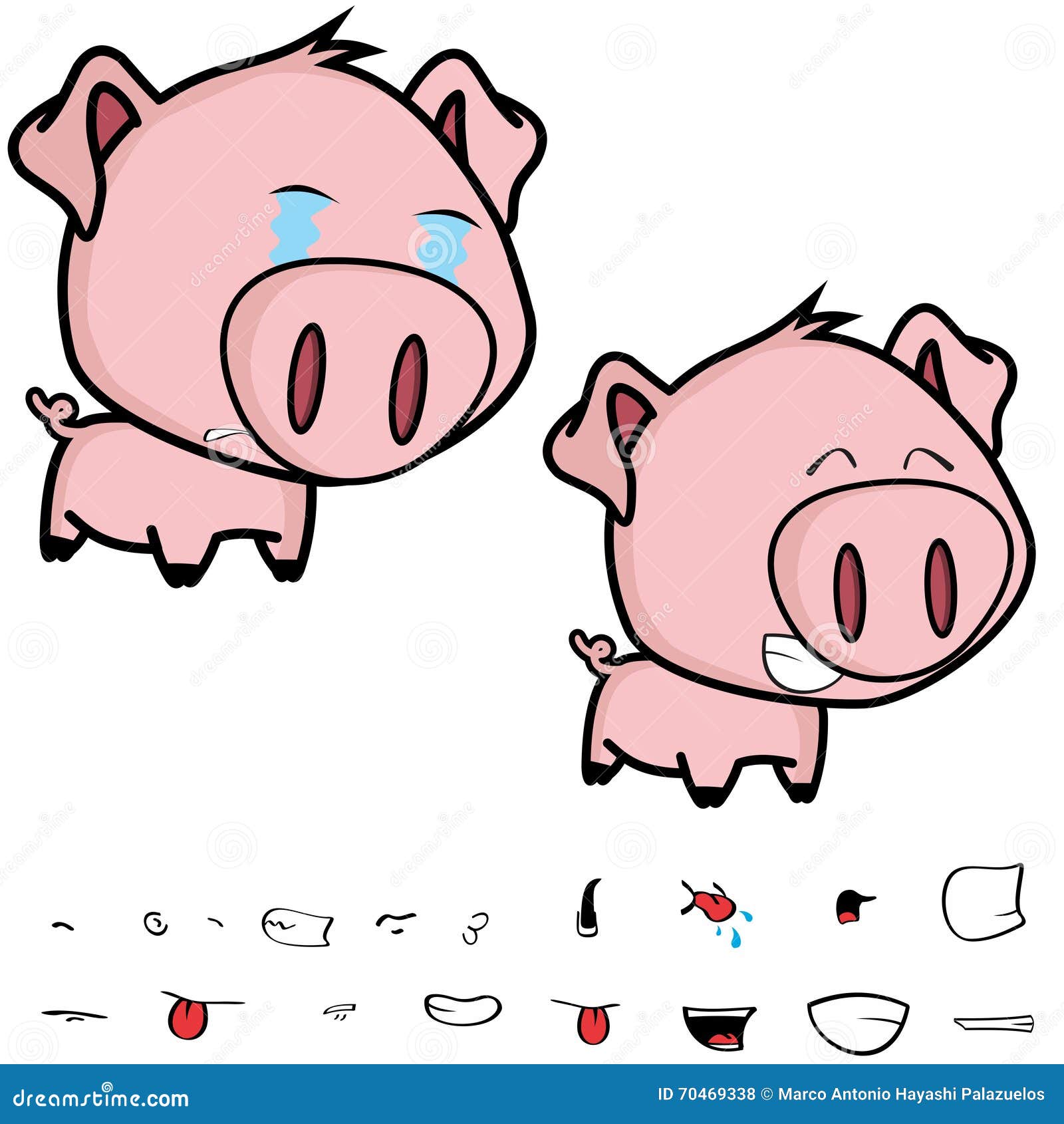 Crying Cartoon Pig