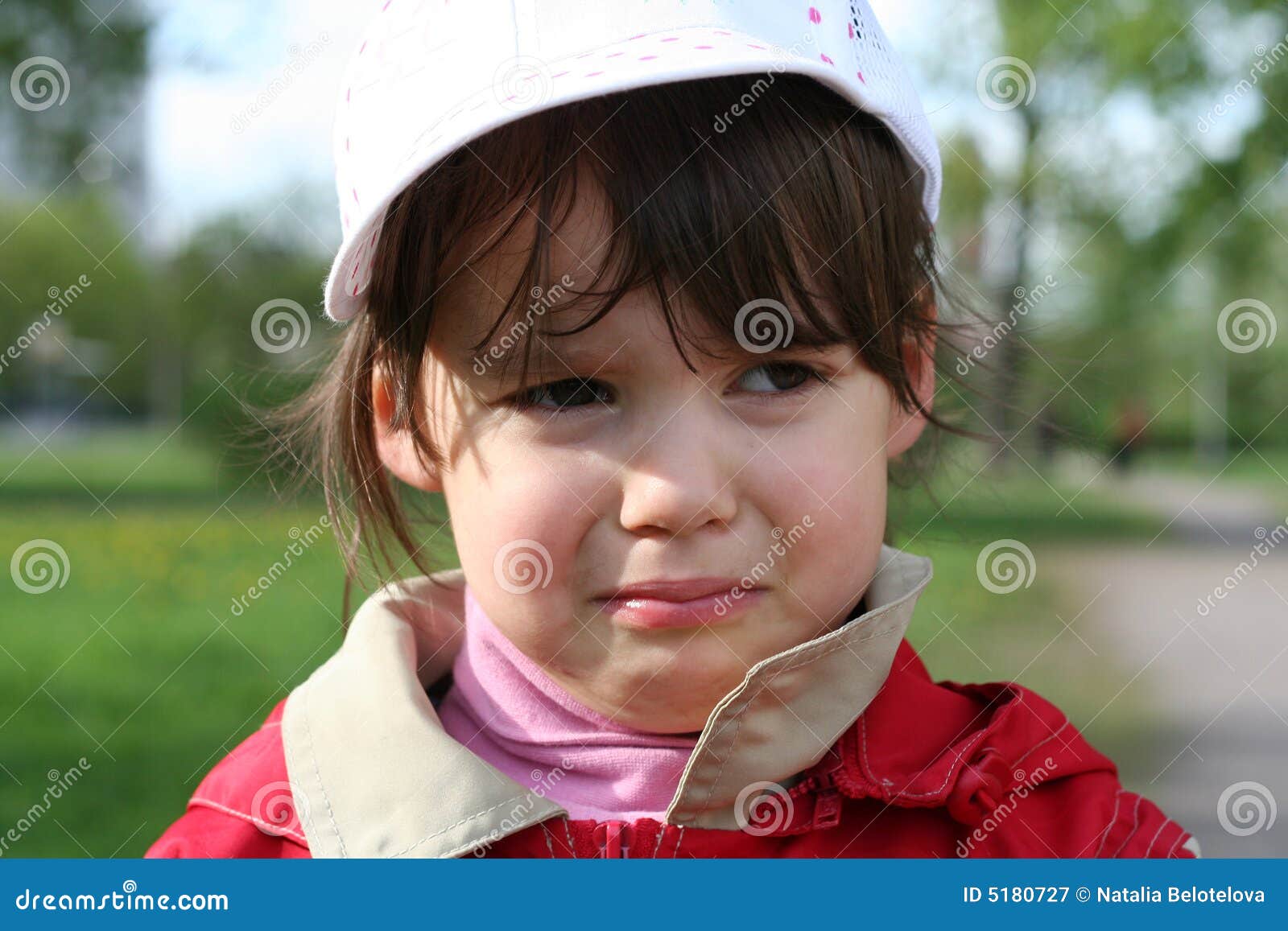 Crying little girl stock image. Image of little, sadness - 5180727