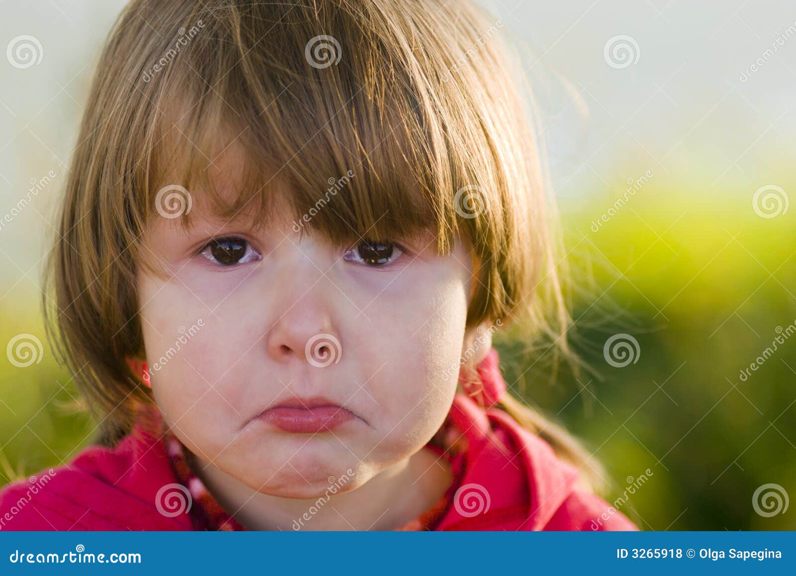 Crying little girl looking stock photo. Image of eyes - 3265918