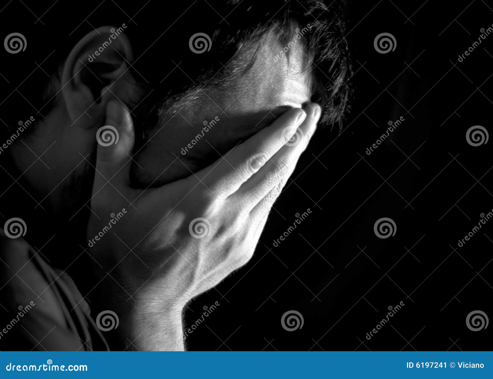 Crying Man stock image. Image of dramatic, male, depression - 6197241