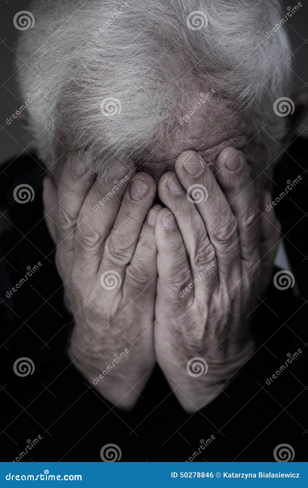 Crying old man stock photo. Image of despair, lone, pensioner - 50278846