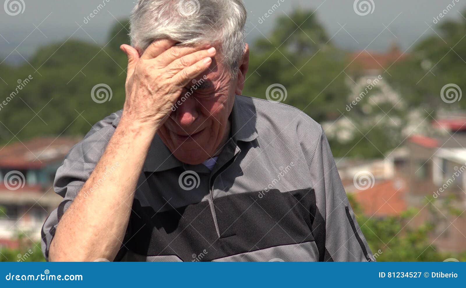 Crying Old Man or Senior stock video. Video of people - 81234527