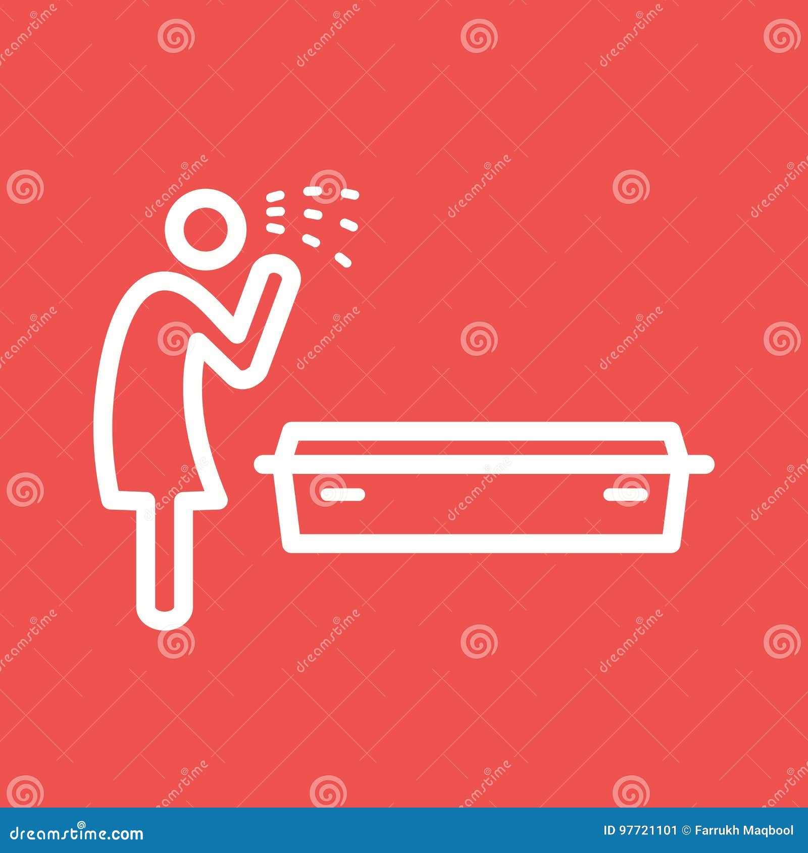 Crying over Dead Body stock vector. Illustration of crying - 97721101