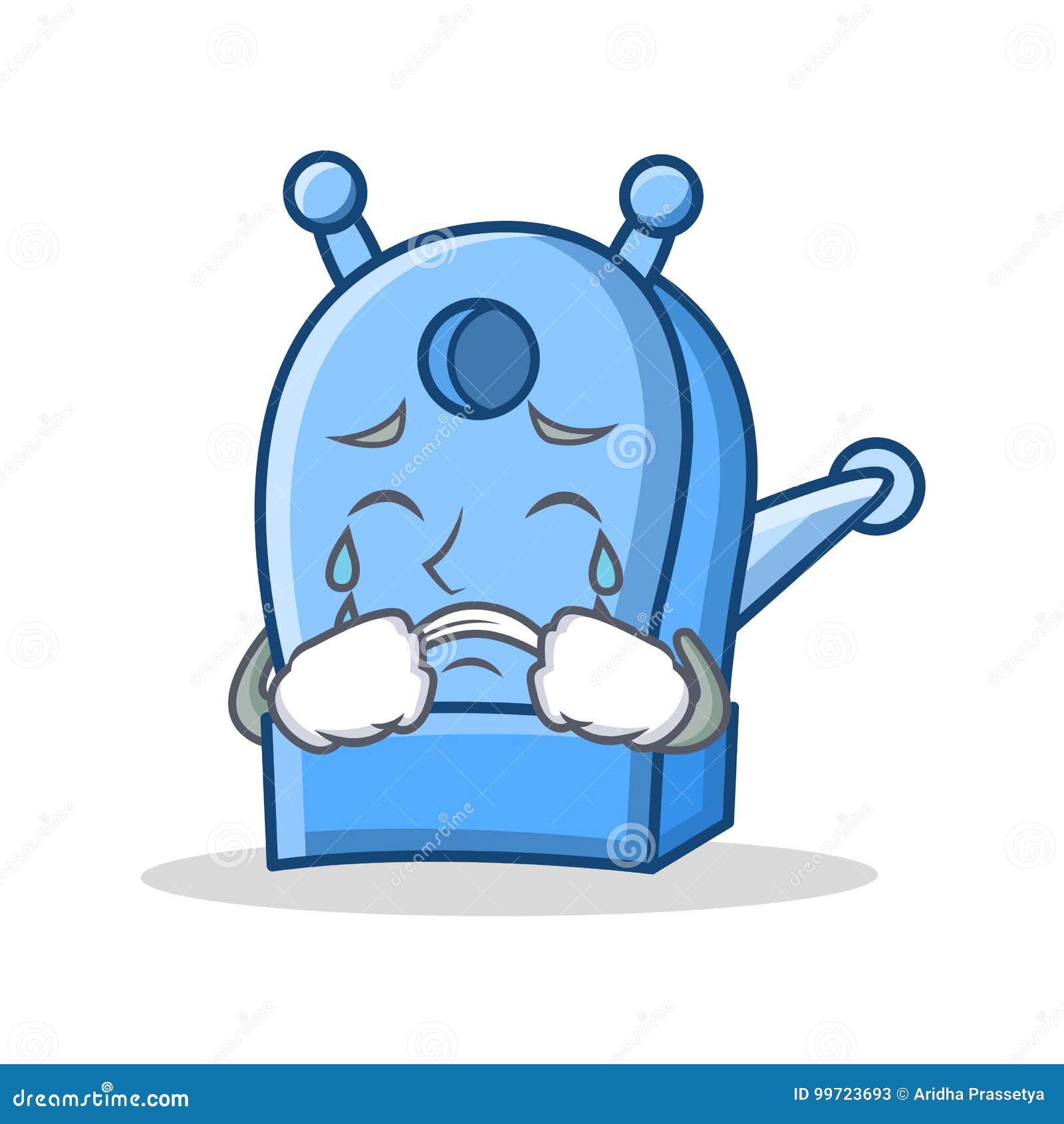 Crying Pencil Sharpener Character Cartoon Stock Vector - Illustration ...