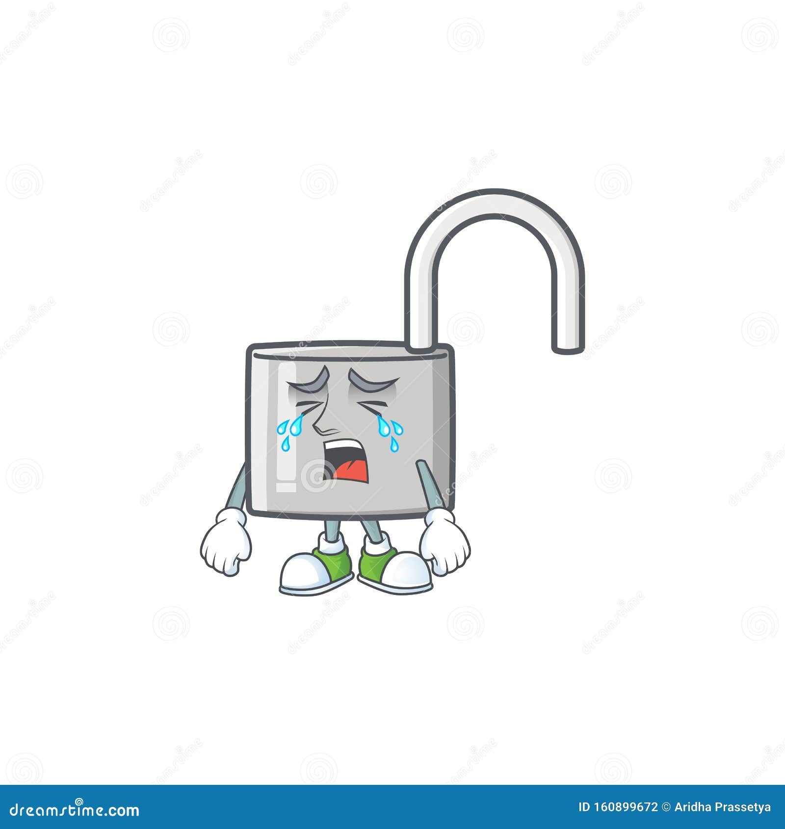 Crying Silver Unlock Key for Security Private Stock Vector ...