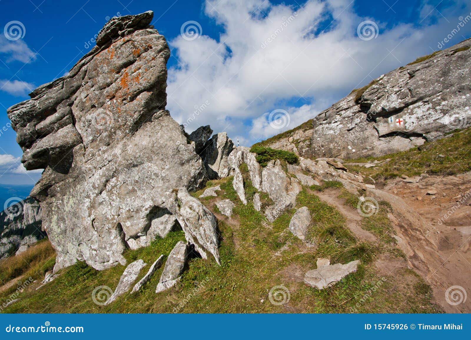 The Crying Stone stock photo. Image of hiking, path, grass - 15745926