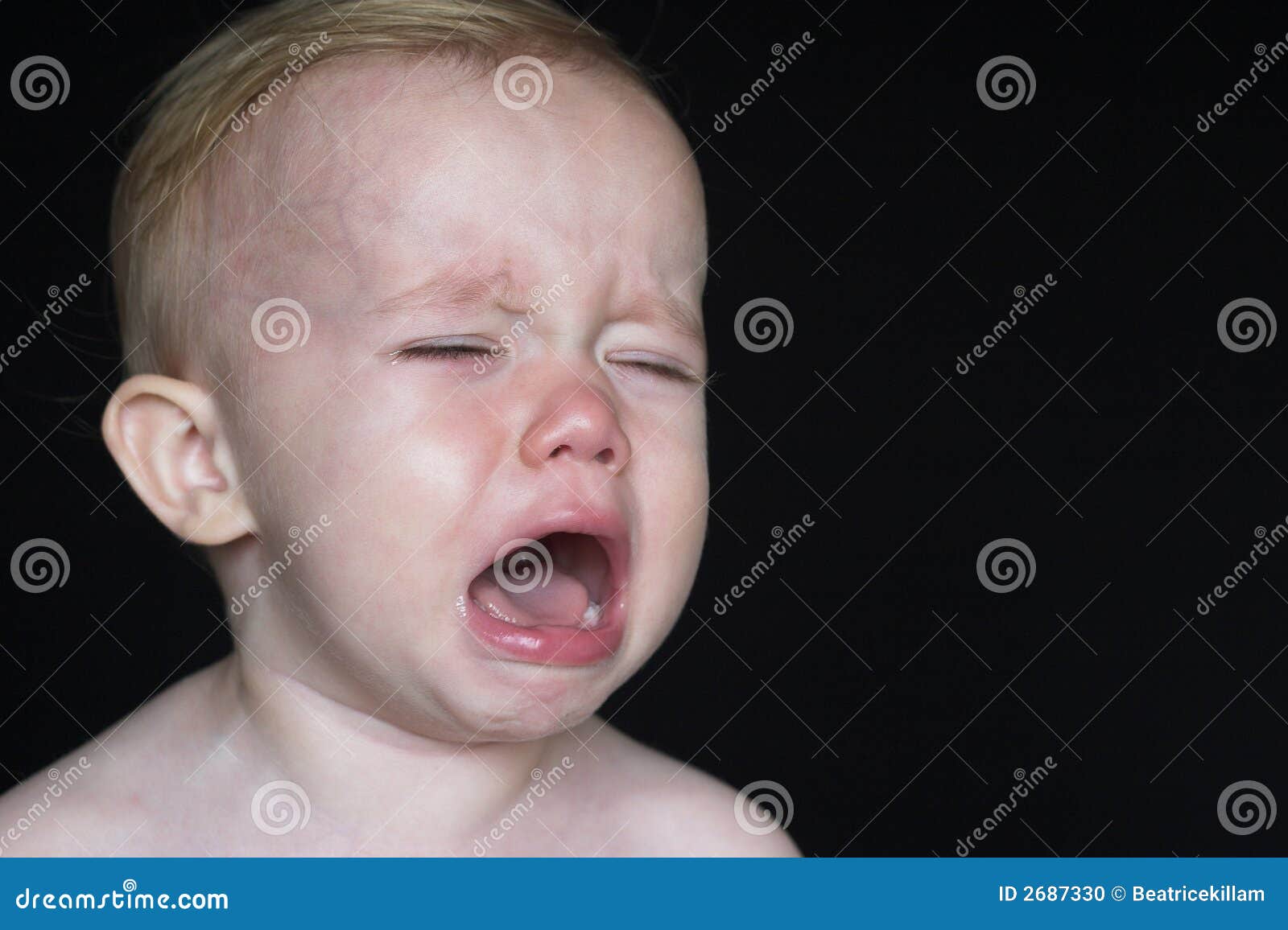 Crying Toddler stock photo. Image of anger, fussiness - 2687330