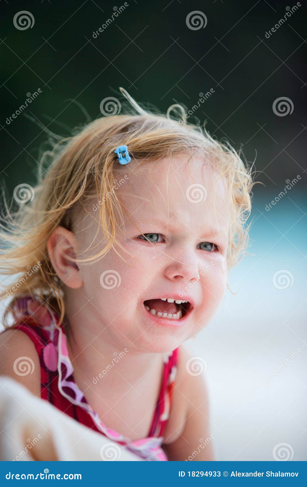 Crying toddler girl stock image. Image of alone, sadness - 18294933