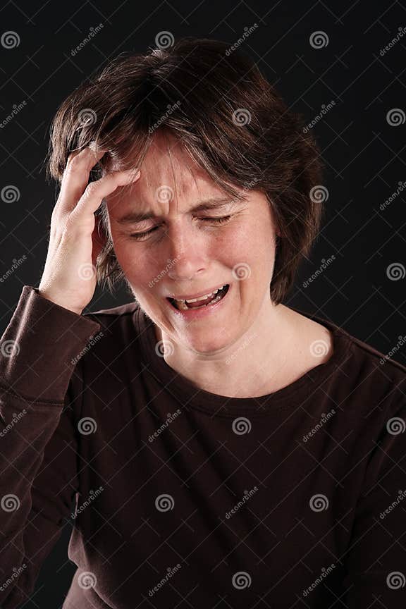 Crying woman stock image. Image of misery, middle, angry - 7441959