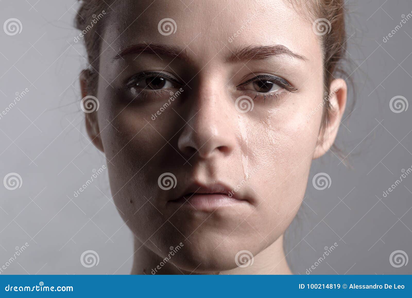 Crying Woman stock image. Image of eyes, serious, crying - 100214819