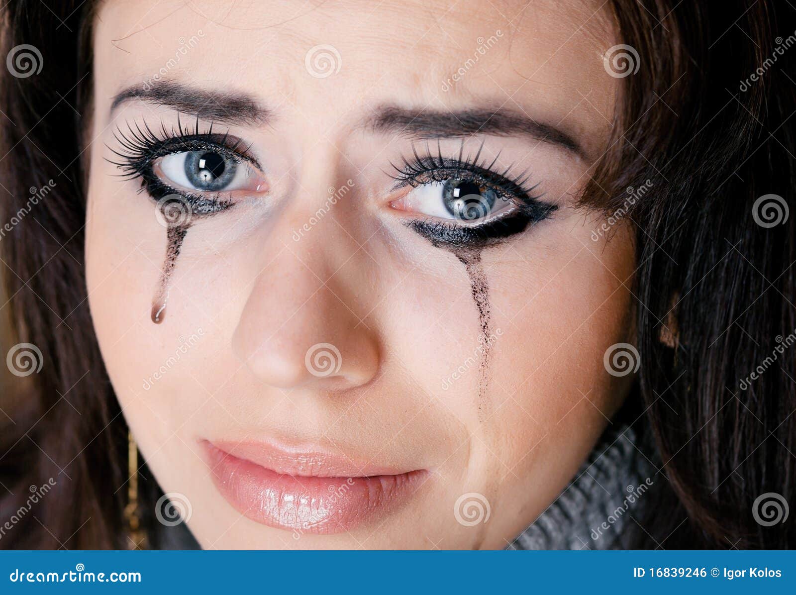 Crying Woman Towards Royalty Free Stock Image - Image: 16839246