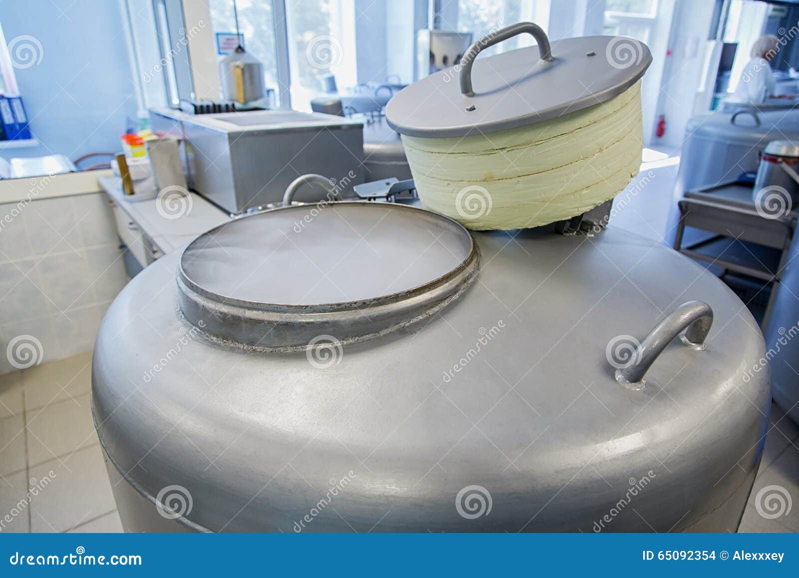 Cryobank, Open Metal Storage Tank Stock Photo - Image of medical ...