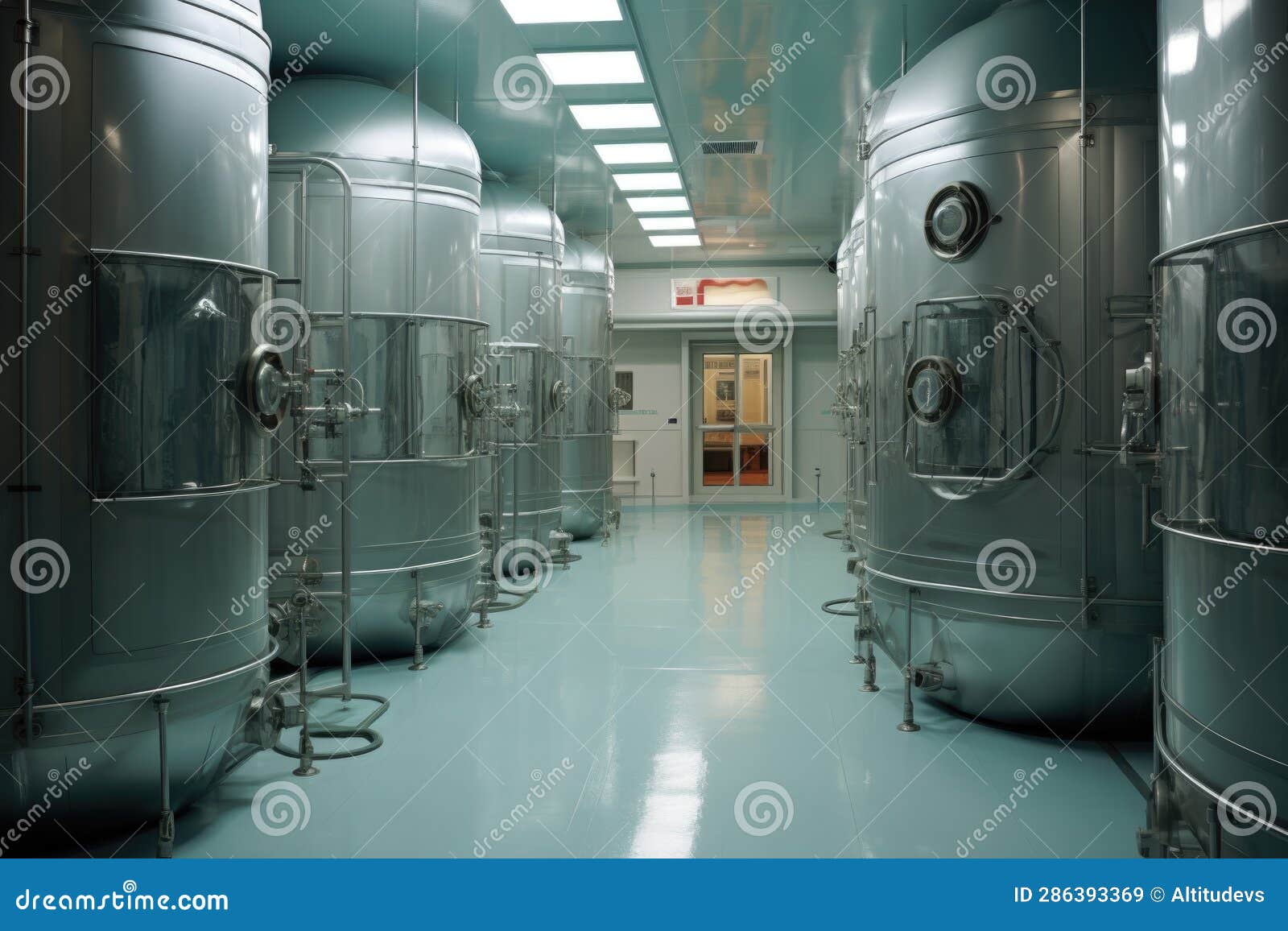 Cryogenic Storage Tanks in a Medical Facility Stock Image - Image of ...