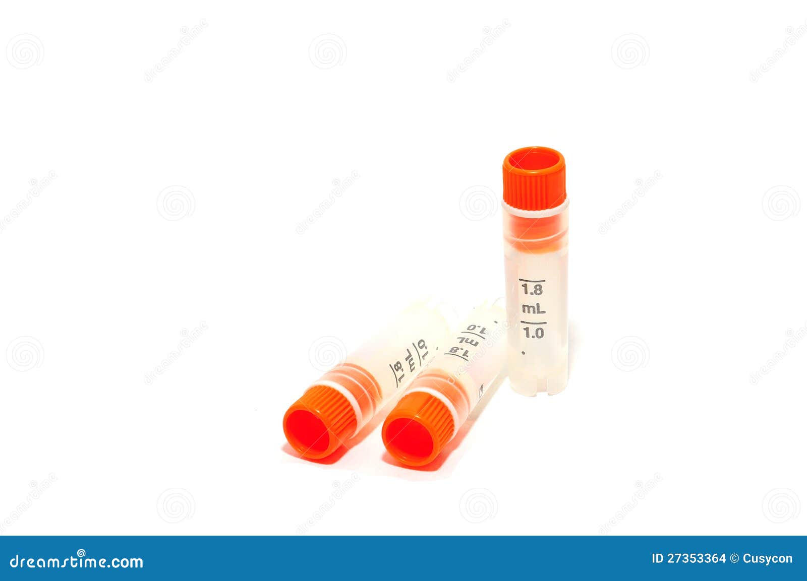 Cryogenic vials stock photo. Image of freeze, orange - 27353364