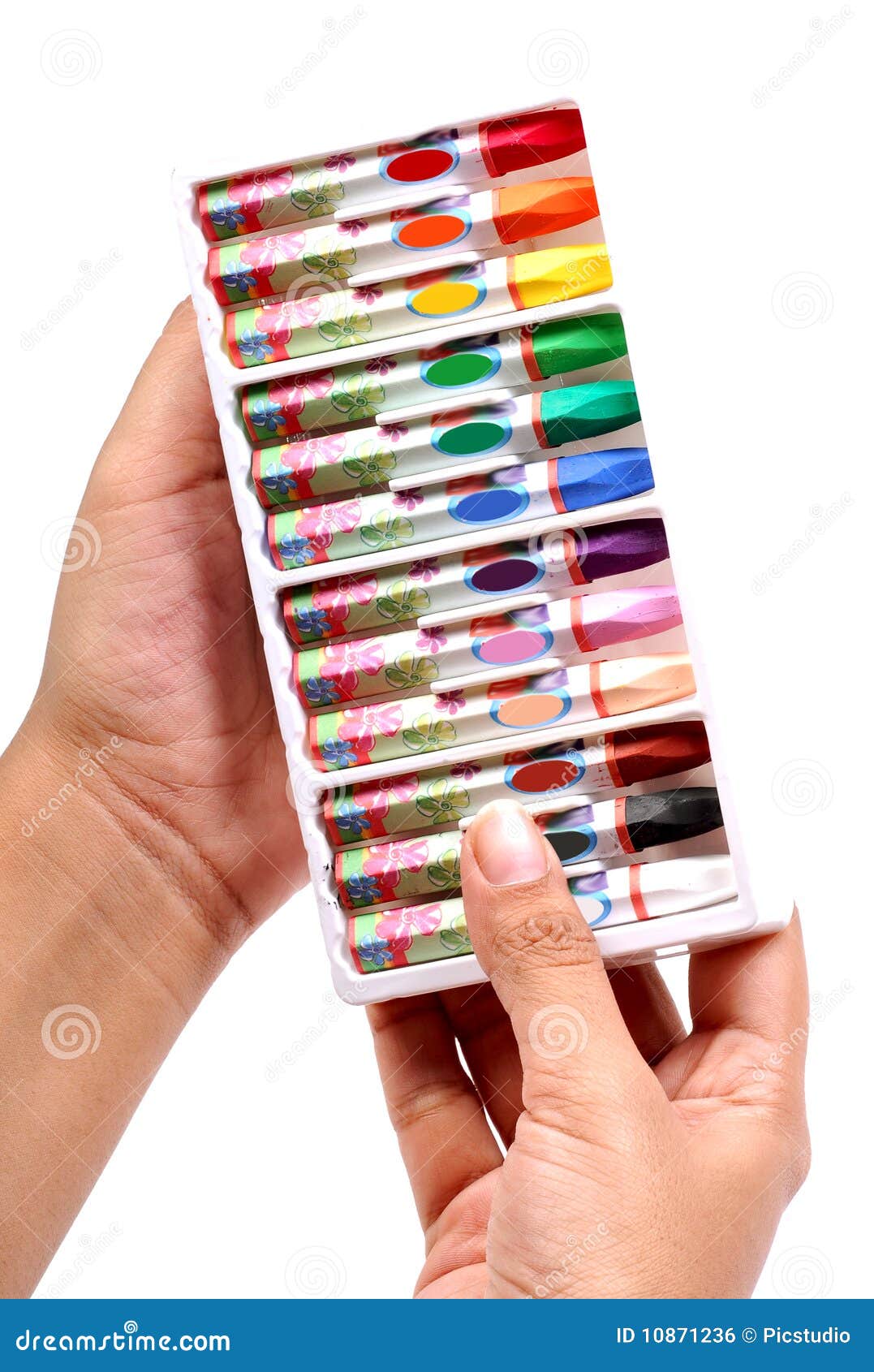 Cryon colour set stock photo. Image of drawing, isolated - 10871236