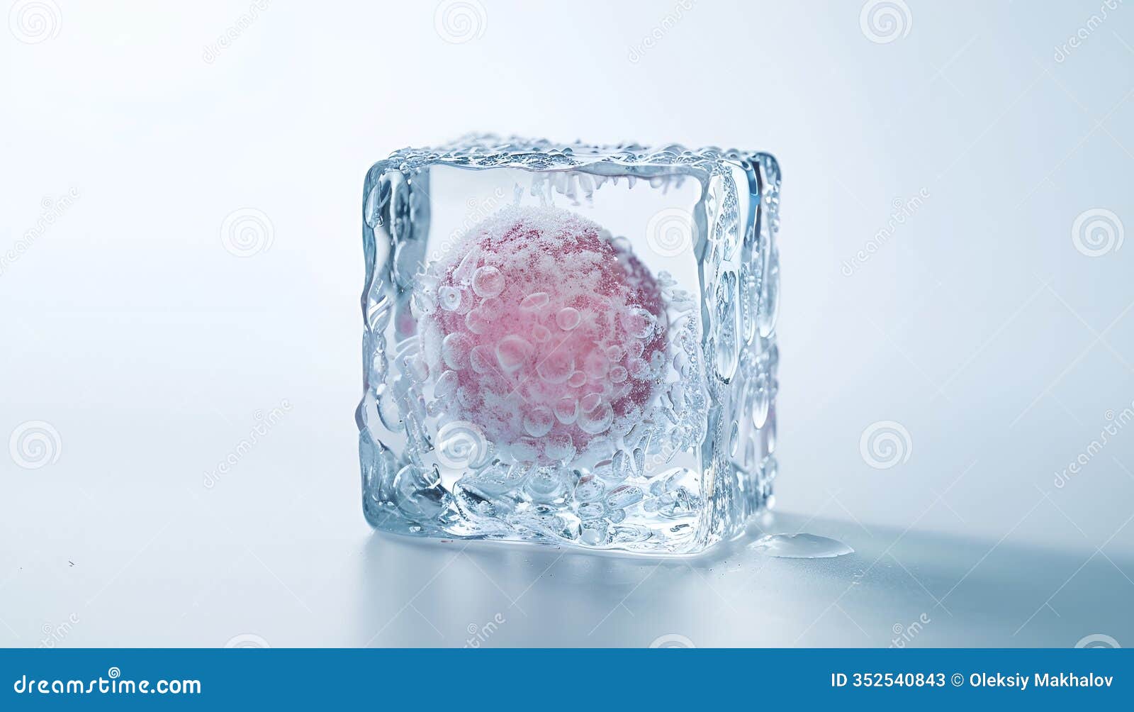 Cryopreservation Of Genetic Material. Ovum And Sperm Cells In Ice Cubes ...