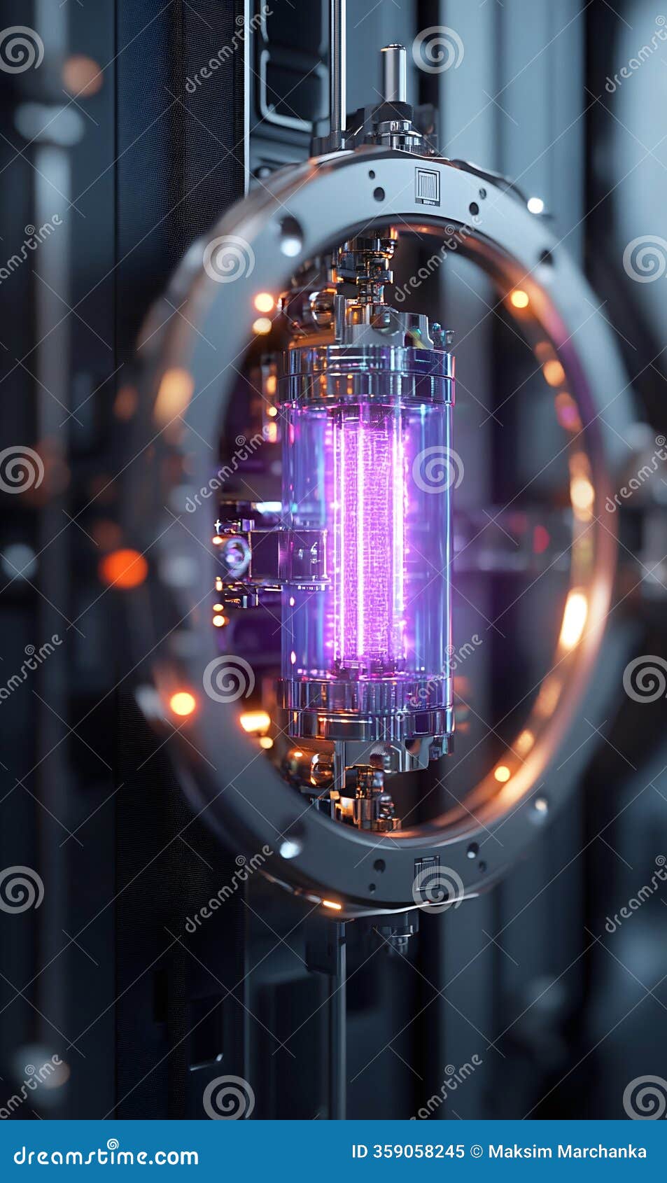 Cryostat Housing in a Quantum Computing Lab Stock Image - Image of ...