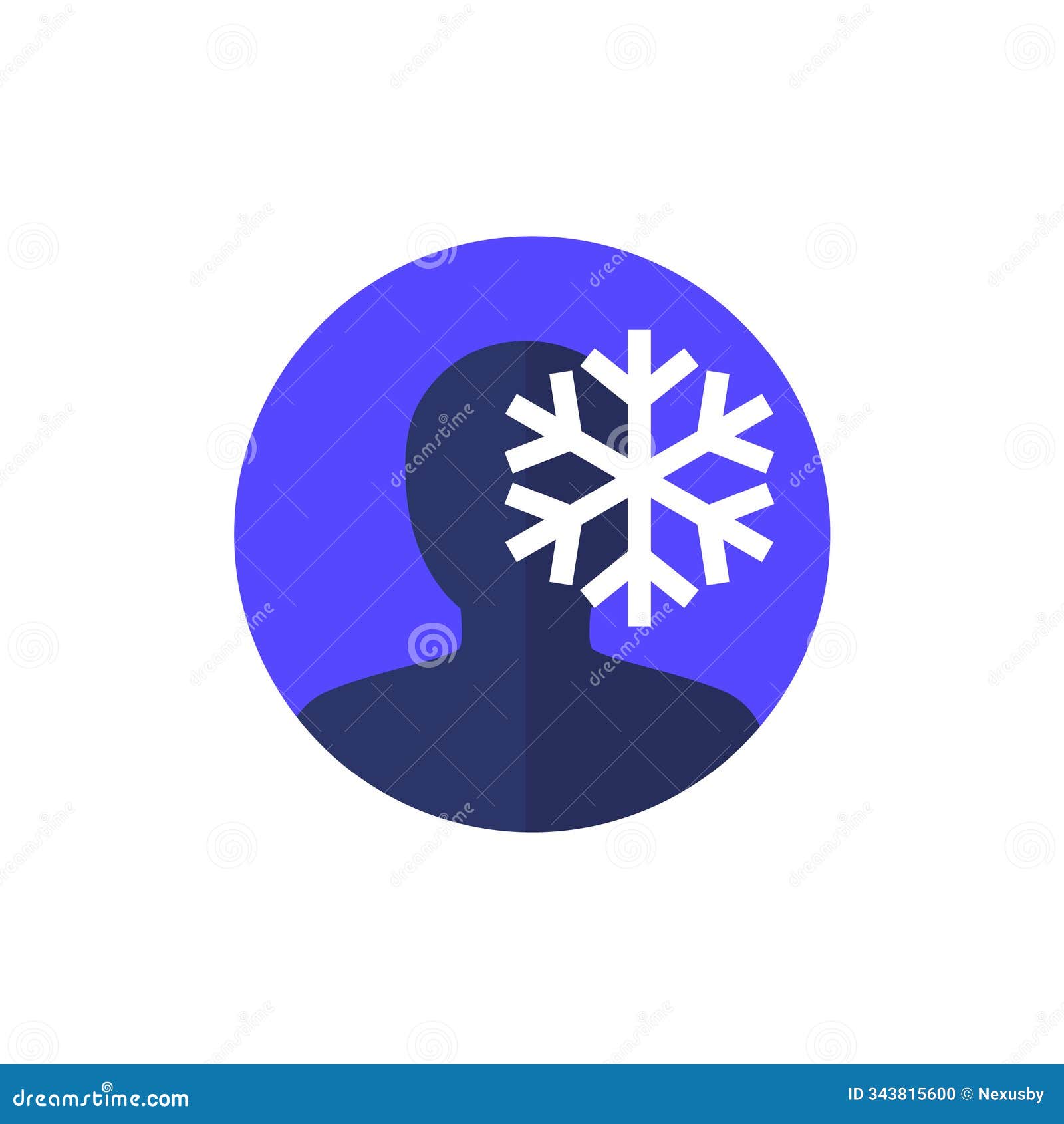 Cryotherapy Icon, Cold Therapy Flat Vector Stock Vector - Illustration ...