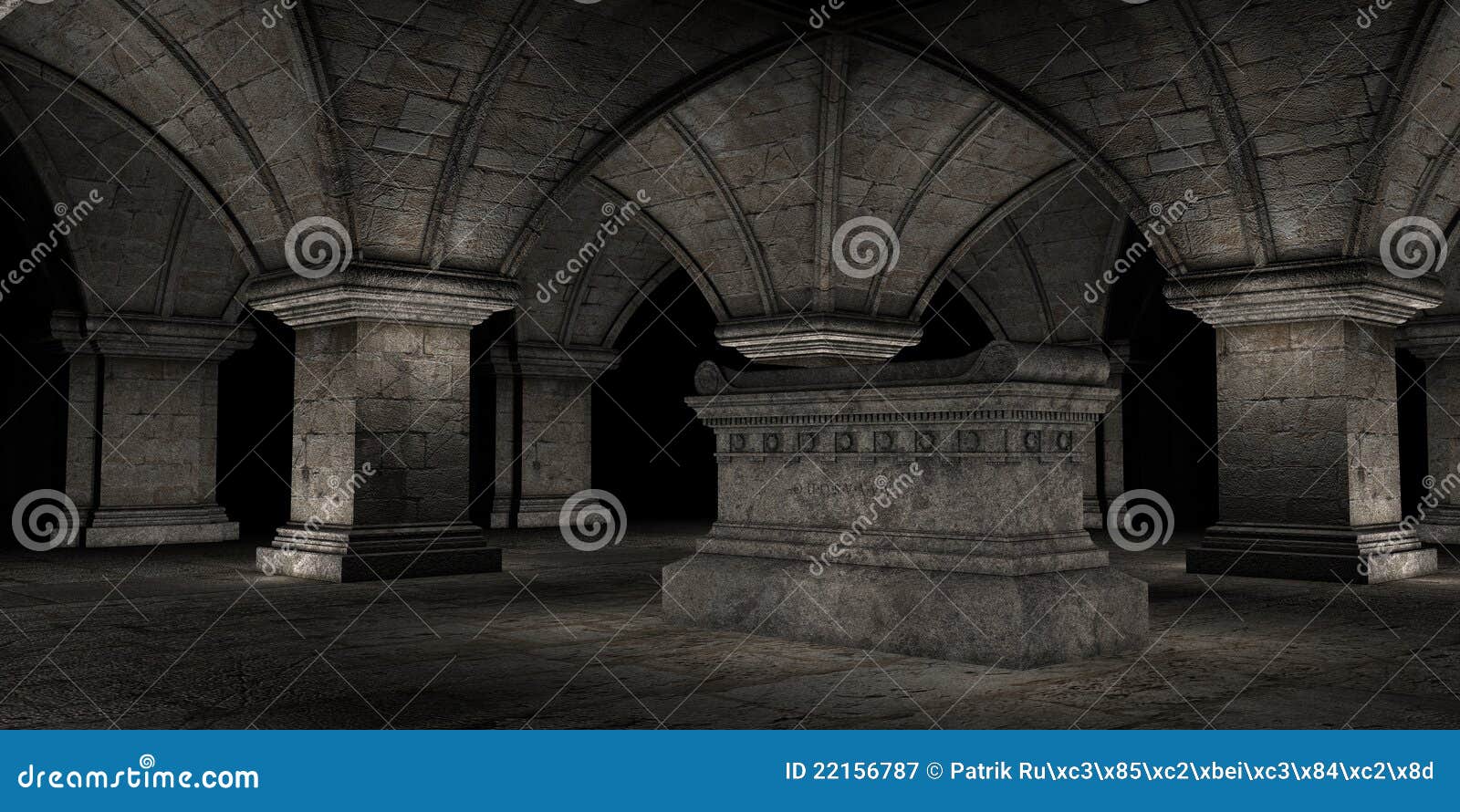 Crypt stock illustration. Illustration of historic, fantasy - 22156787