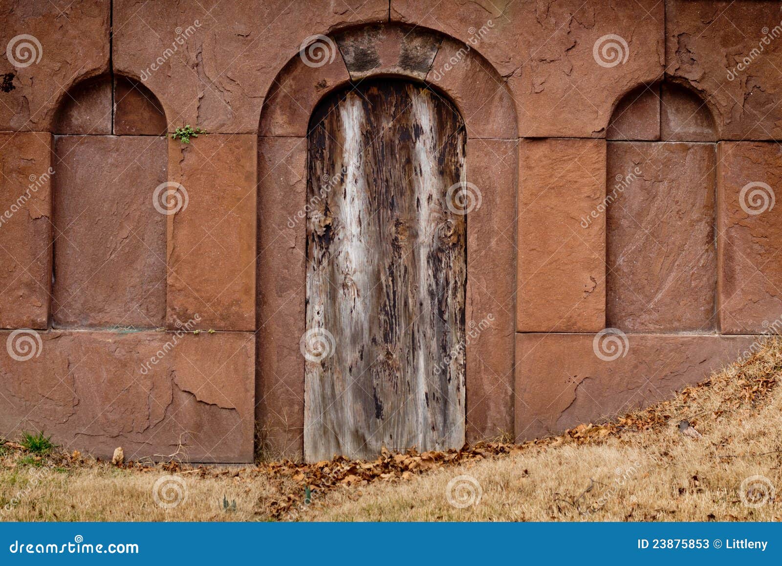 Crypt Door stock image. Image of cement, rock, wood, wooden - 23875853