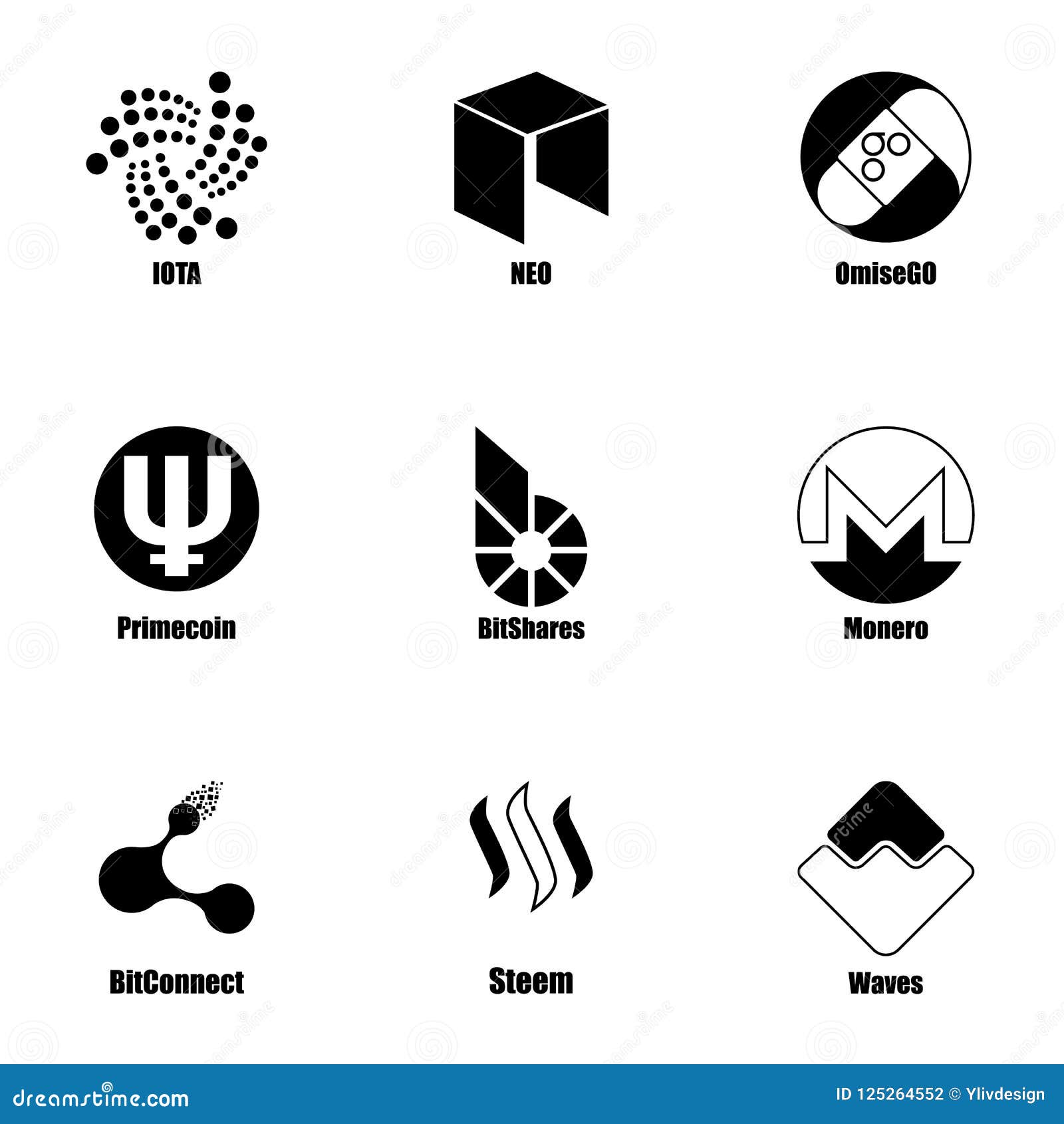 Crypt Icons Set, Simple Style Stock Vector - Illustration of logo ...