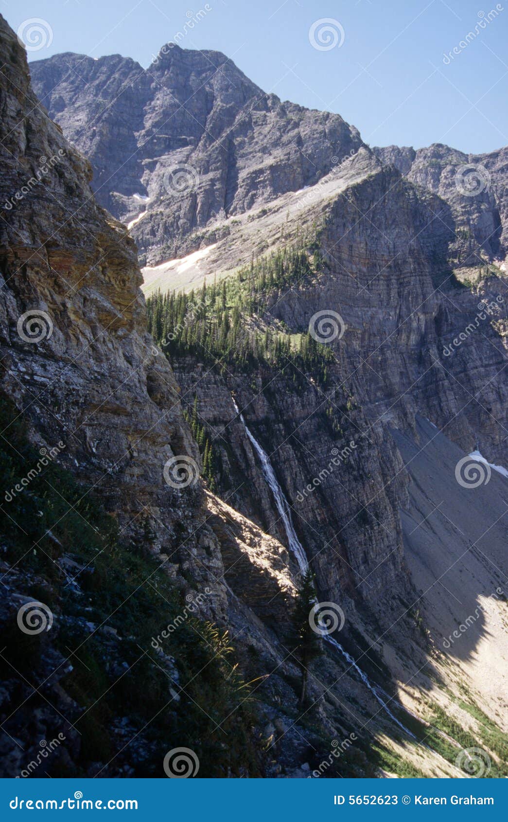 Crypt Lake Hike stock image. Image of terrain, lake, travel - 5652623