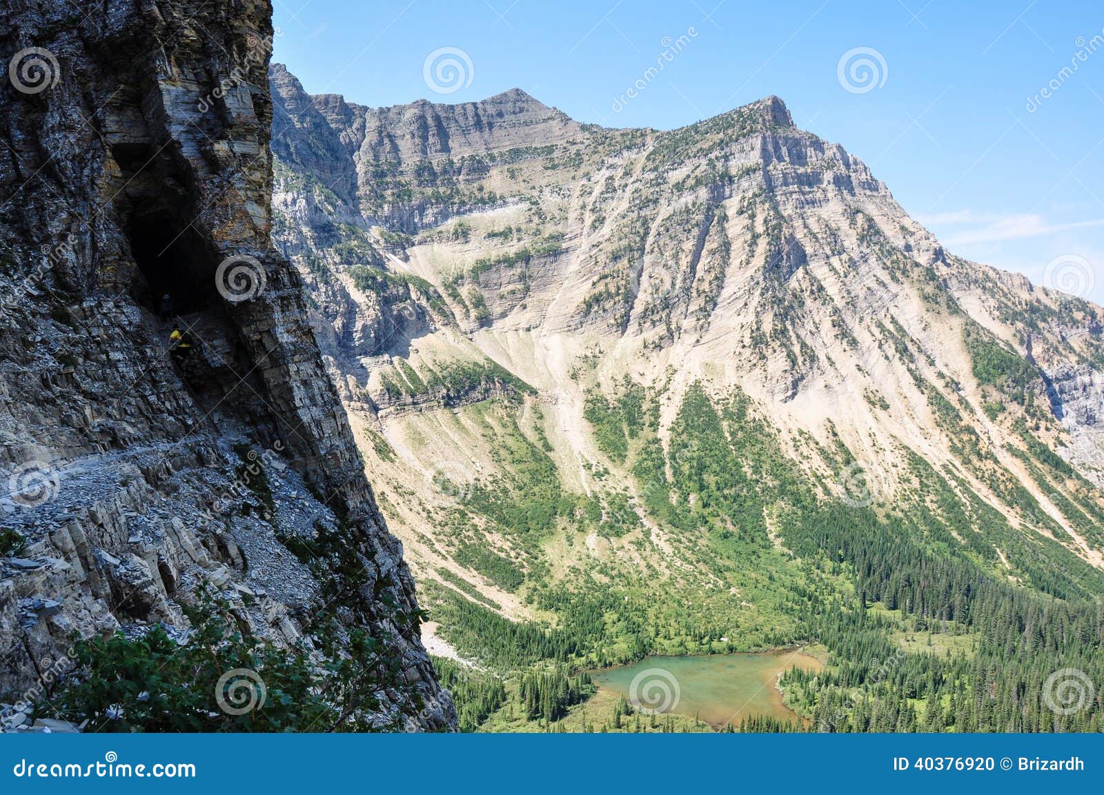 Crypt Lake in Waterton National Park, Alberta, Canada Stock Photo ...