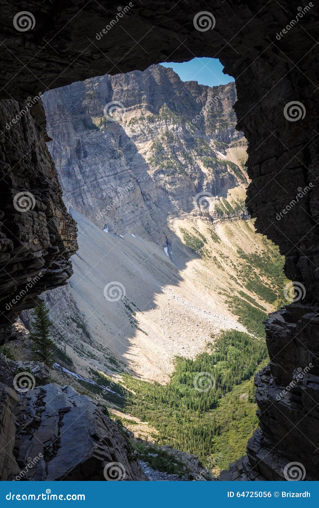 Crypt Lake in Waterton National Park, Alberta, Canada Stock Photo ...