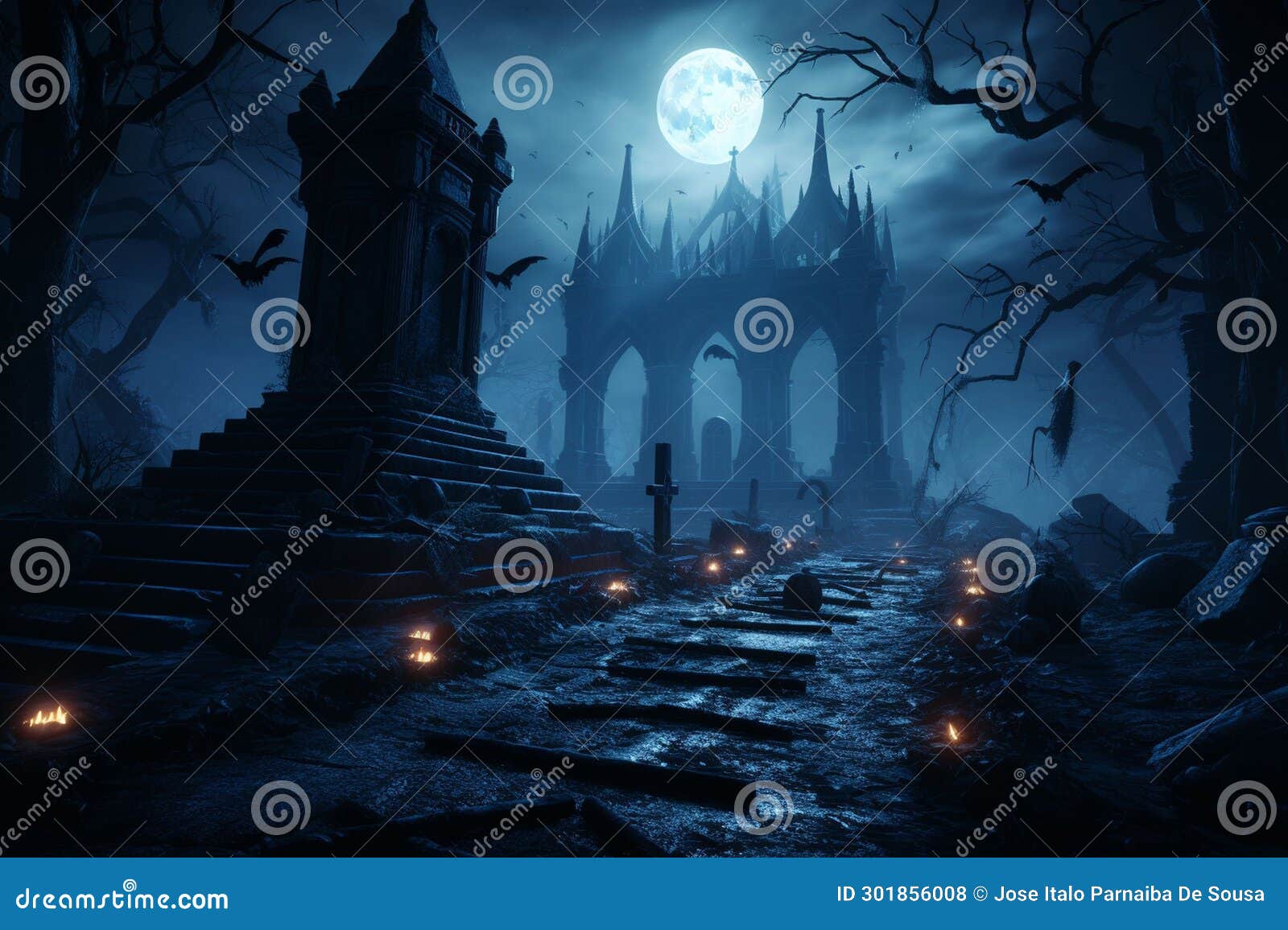 Cryptic Graveyard Mausoleum a Cryptic Mausoleum Stock Illustration ...