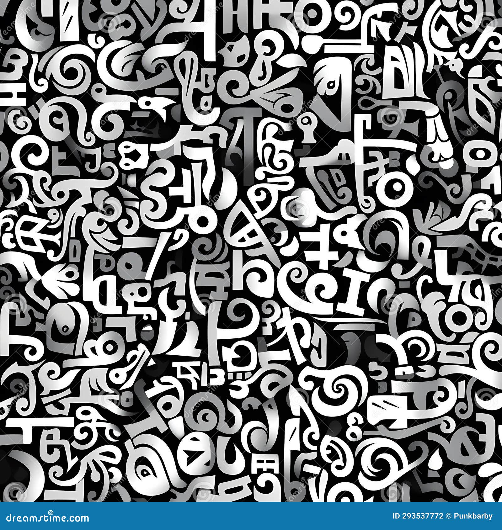 A Cryptic Message in Black and White. the Chaos of Coded Letters and ...