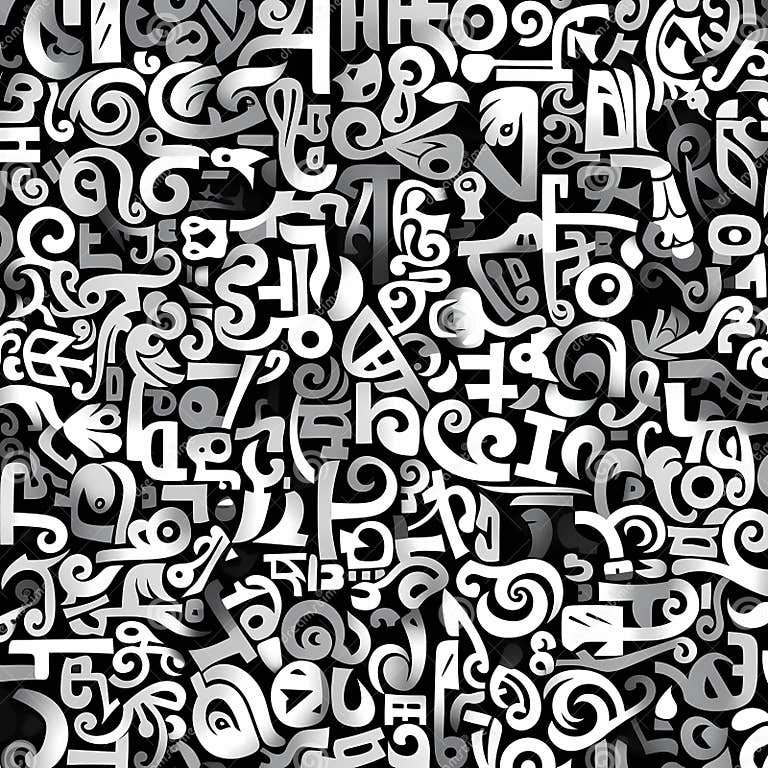 A Cryptic Message in Black and White. the Chaos of Coded Letters and ...