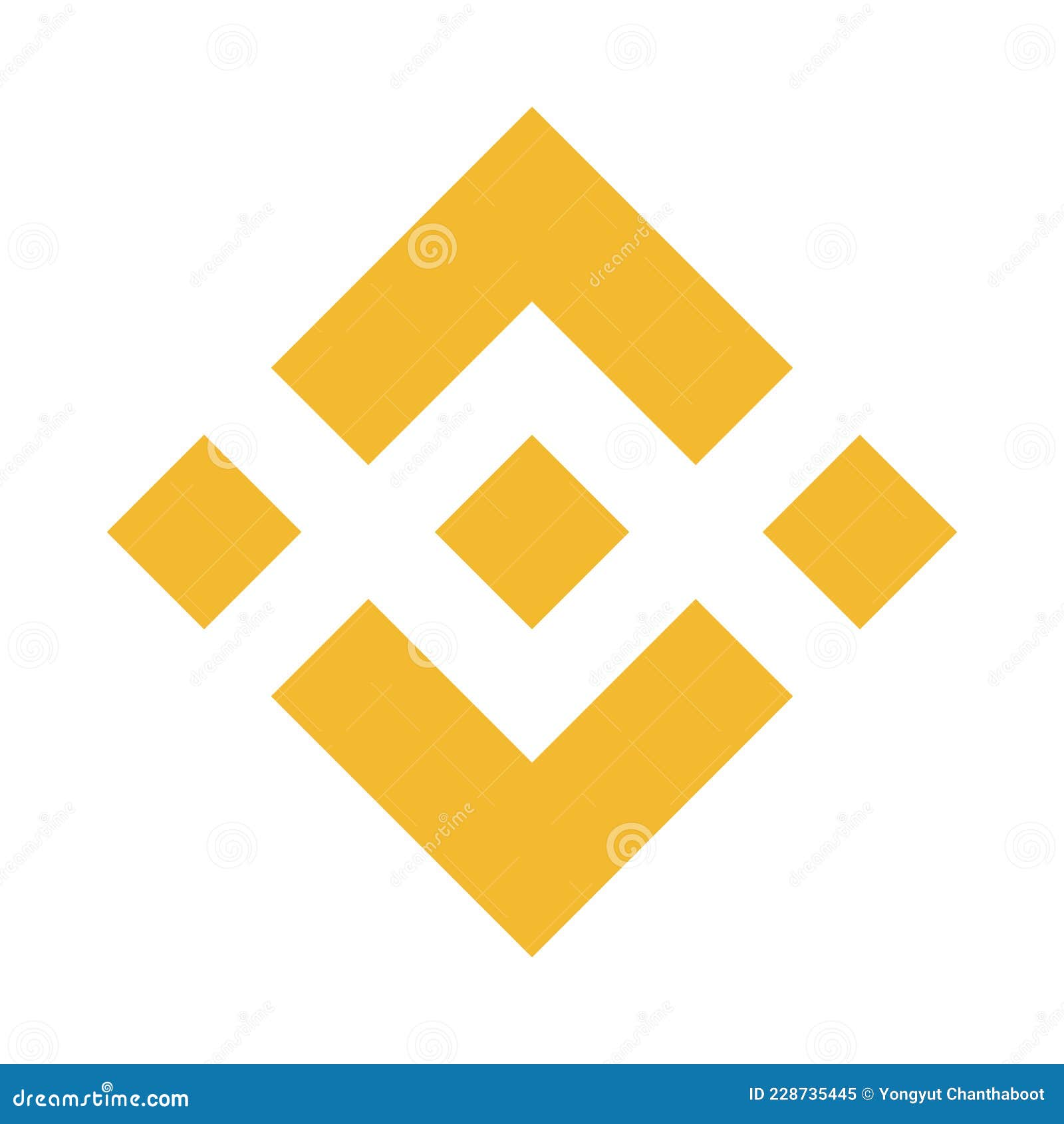 Crypto Binance Coin Symbol Sign, Vector Illustration, Isolate on White ...