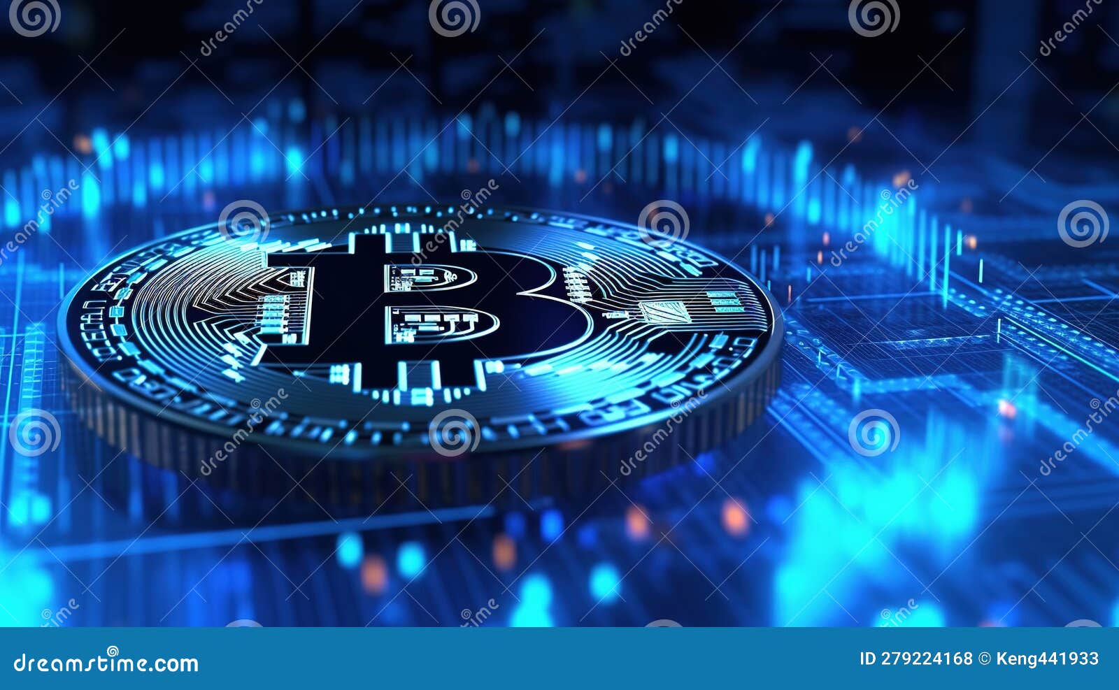 Crypto Currency Background with Various of Shiny Silver and Golden ...