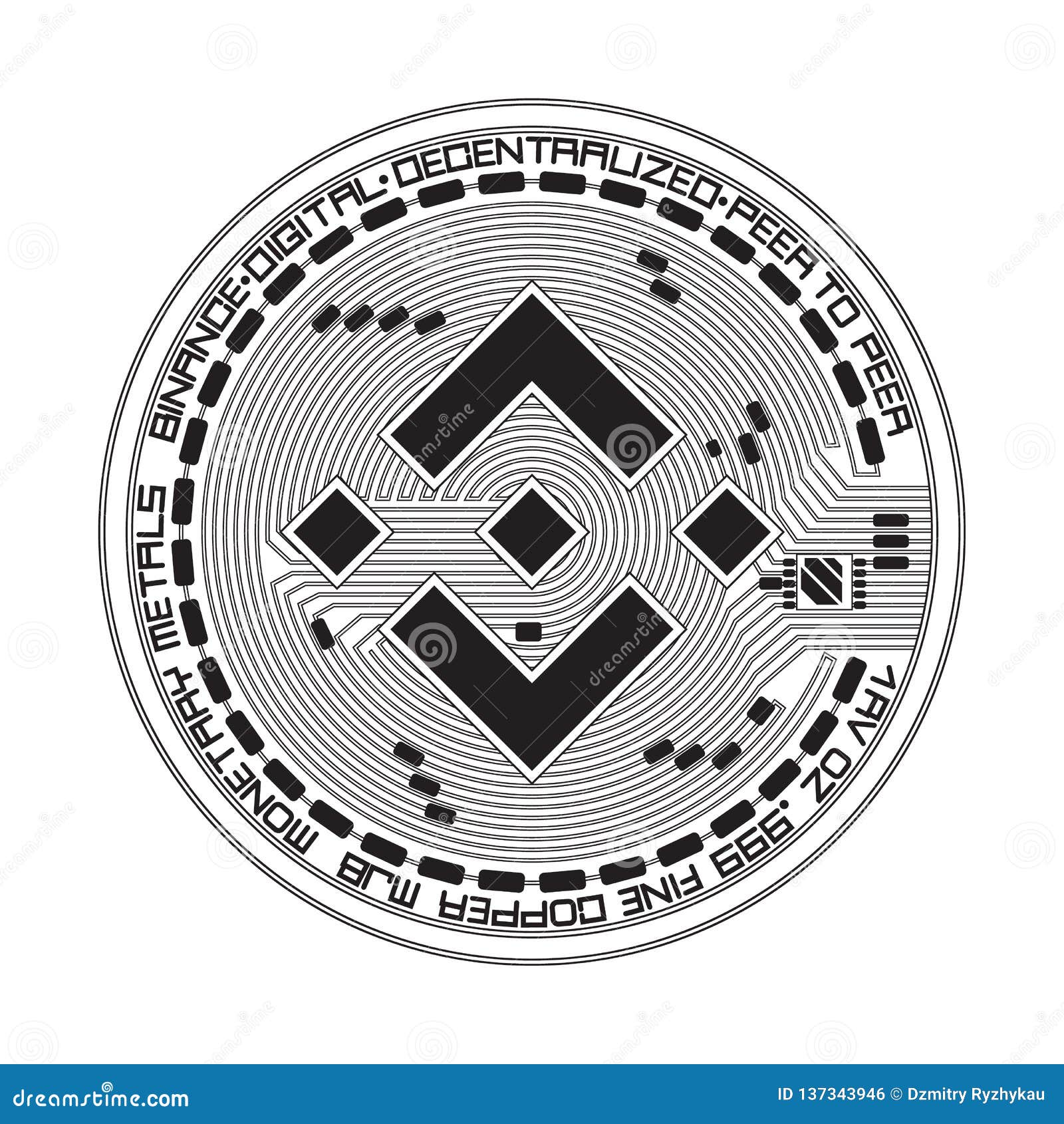 Crypto Currency Binance Black and White Symbol Editorial Photo ... Crypto Currency Binance Black and White Symbol Editorial Photo ...
