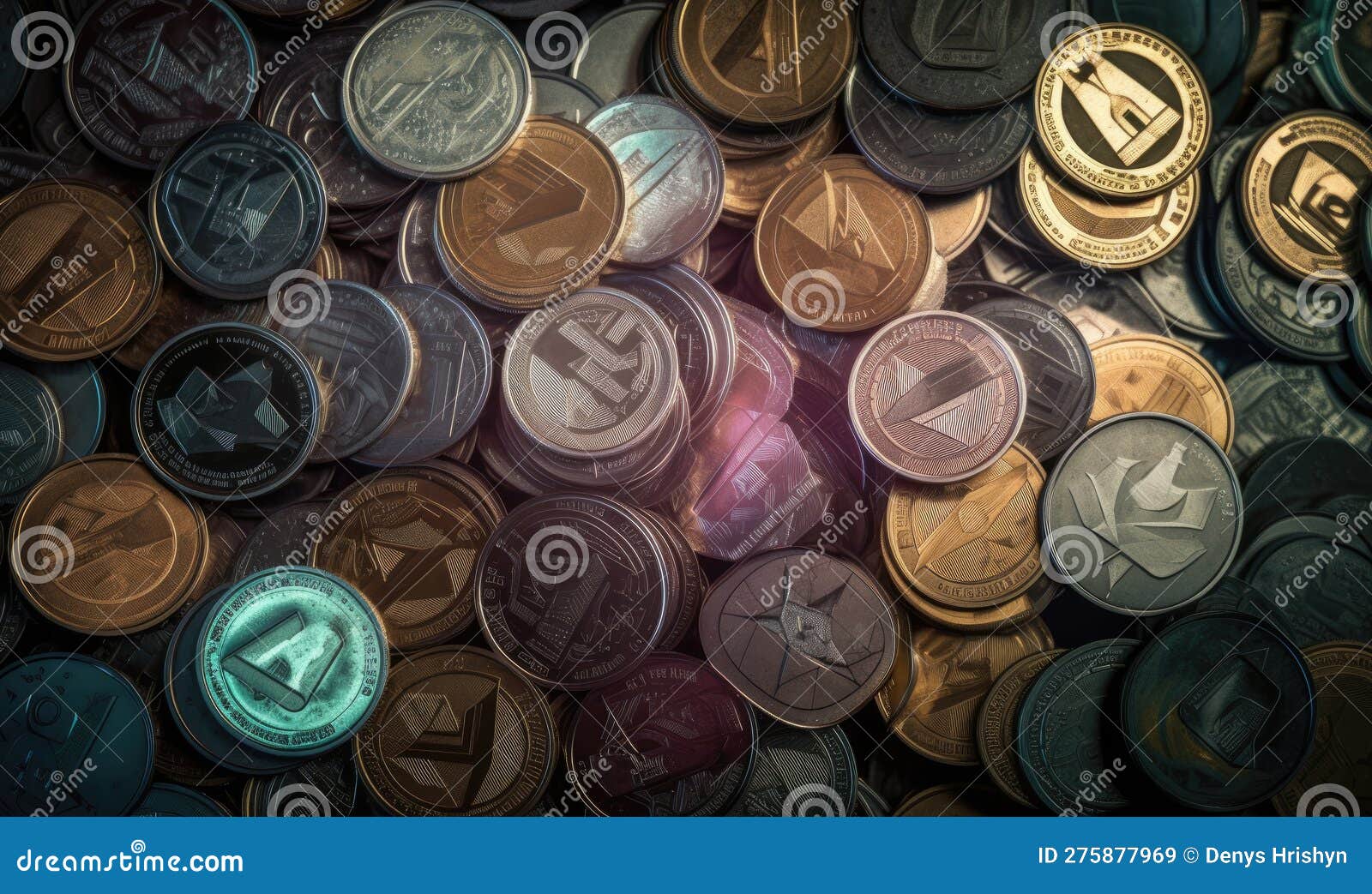 Crypto Currency Coins Demonstrating the Variety and Versatility of ...