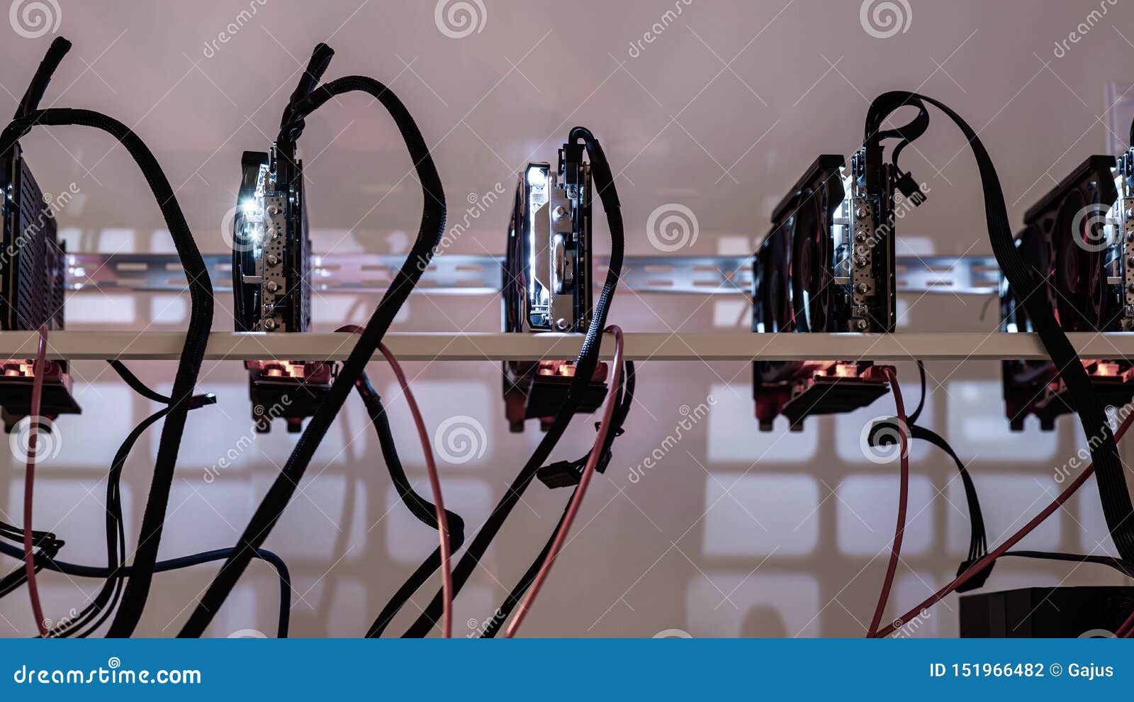 Crypto currency mining rig stock photo. Image of circuit - 151966482