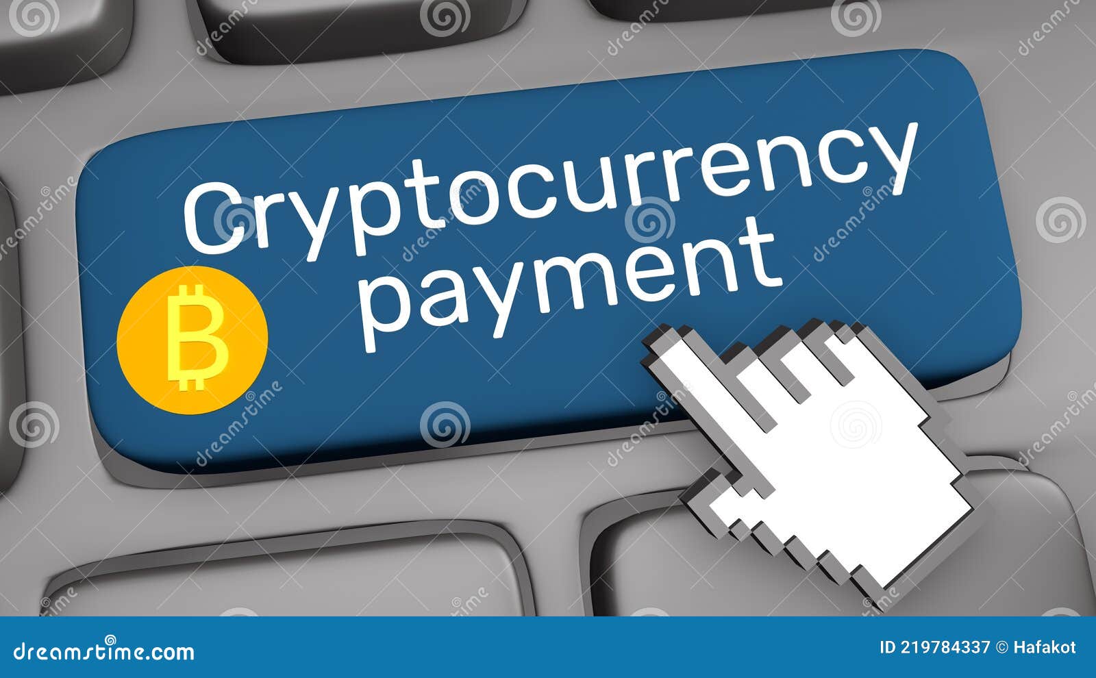 Crypto Currency Payment 3D Render Animation Stock Illustration ...