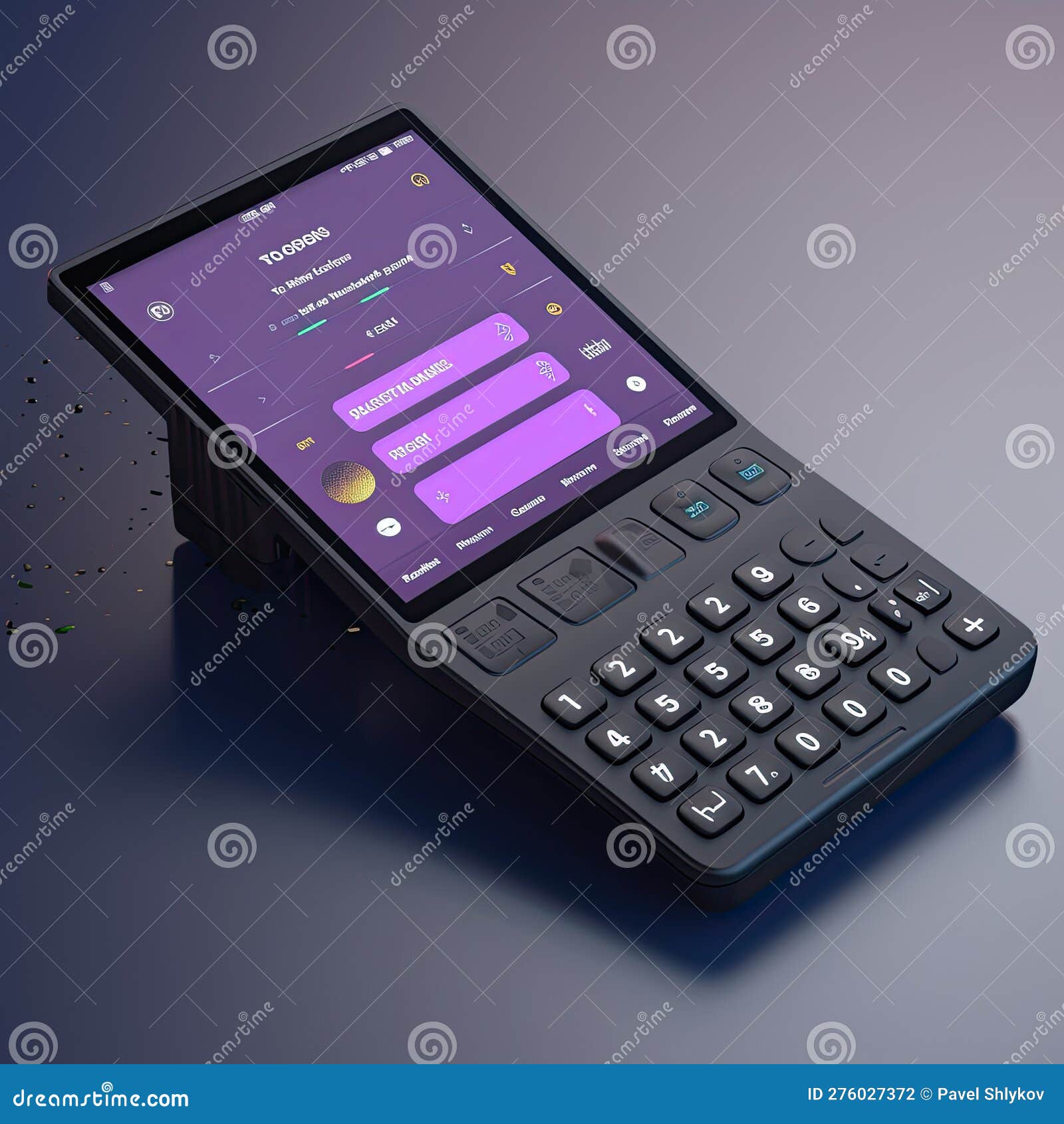 Crypto Currency Pos Terminal Device for Reading Banking Cards Stock ...