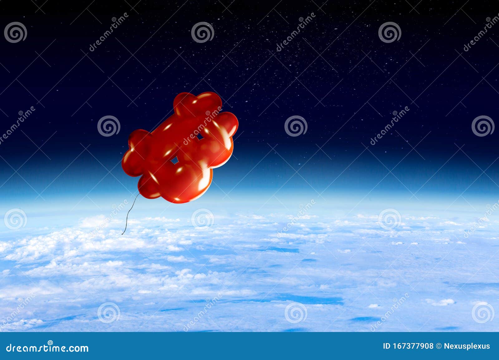 Crypto Currency Space. 3d Rendering Stock Photo - Image of financial ...