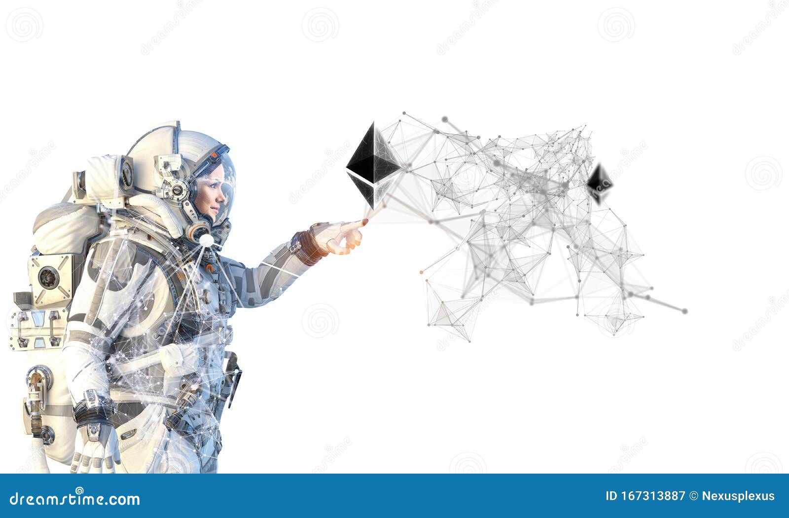Crypto Currency Space. 3d Rendering Editorial Photography - Image of ...