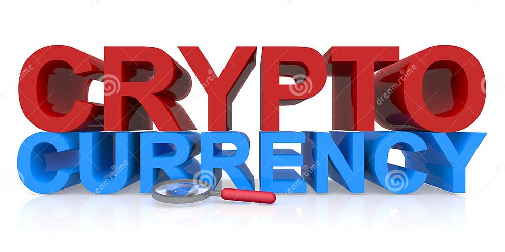 Crypto currency on white stock illustration. Illustration of financial ...