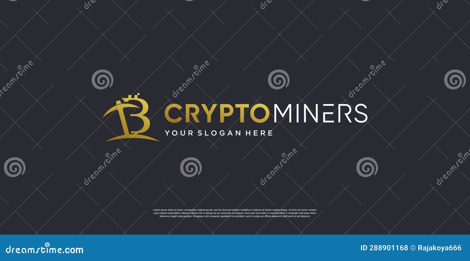 Crypto Mining Logo with Modern Creative Element Premium Vector Part 1 ...