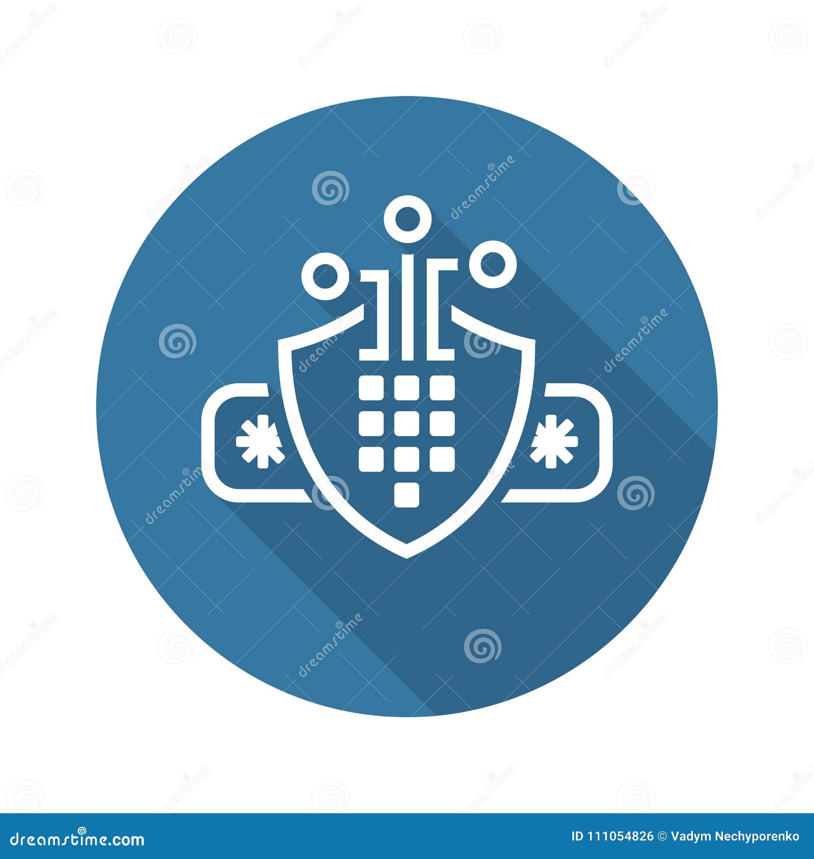 Crypto Protection Icon. stock vector. Illustration of encryption ...