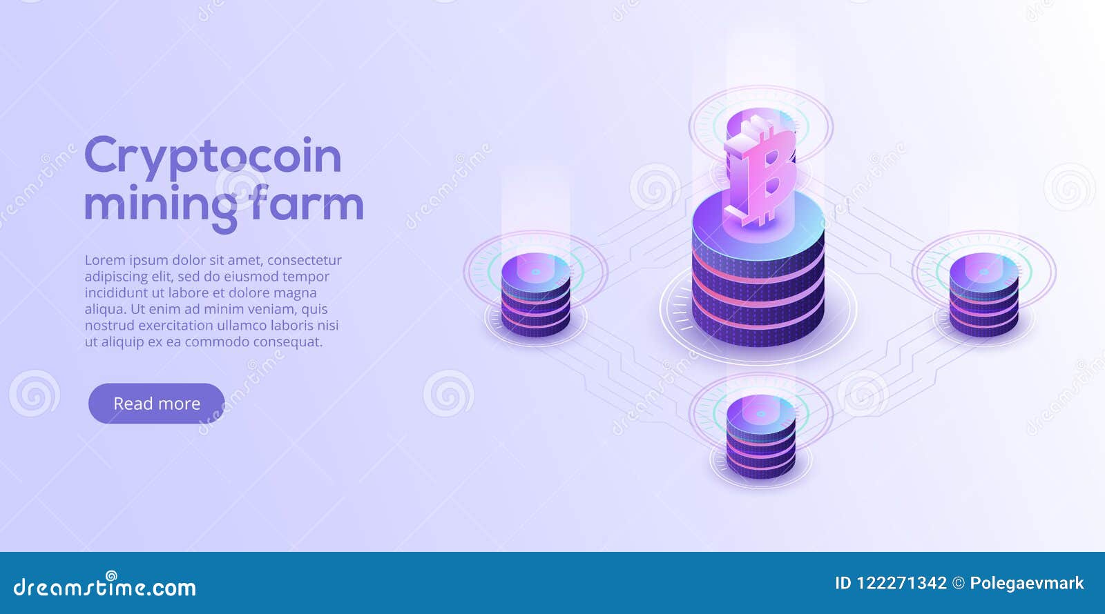 Cryptocoin Mining Farm Layout. Cryptocurrency and Blockchain Net Stock ...