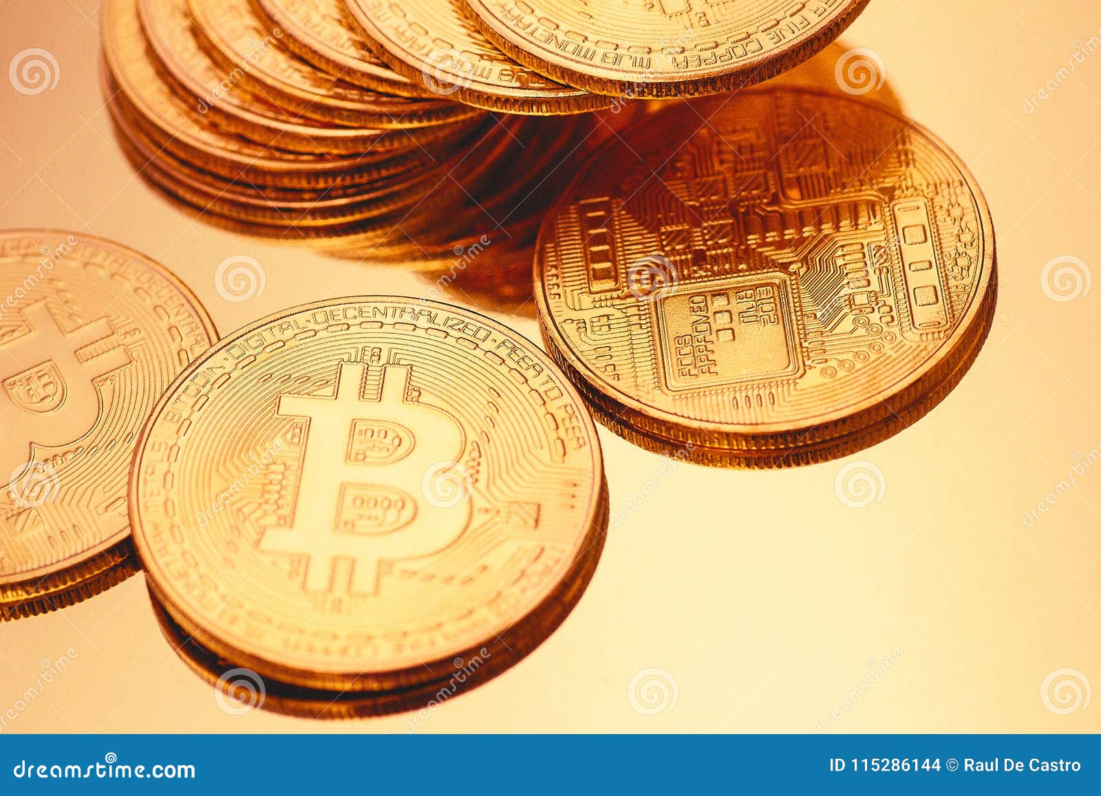 Cryptocurrencies Bitcoin Golden Stock Photo - Image of conceptual ...