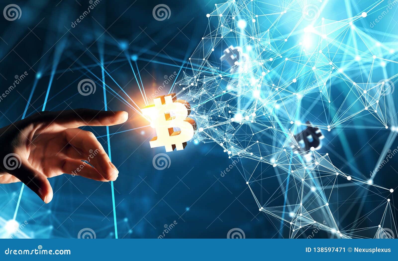 Cryptocurrency Background Concept Stock Image - Image of money ...