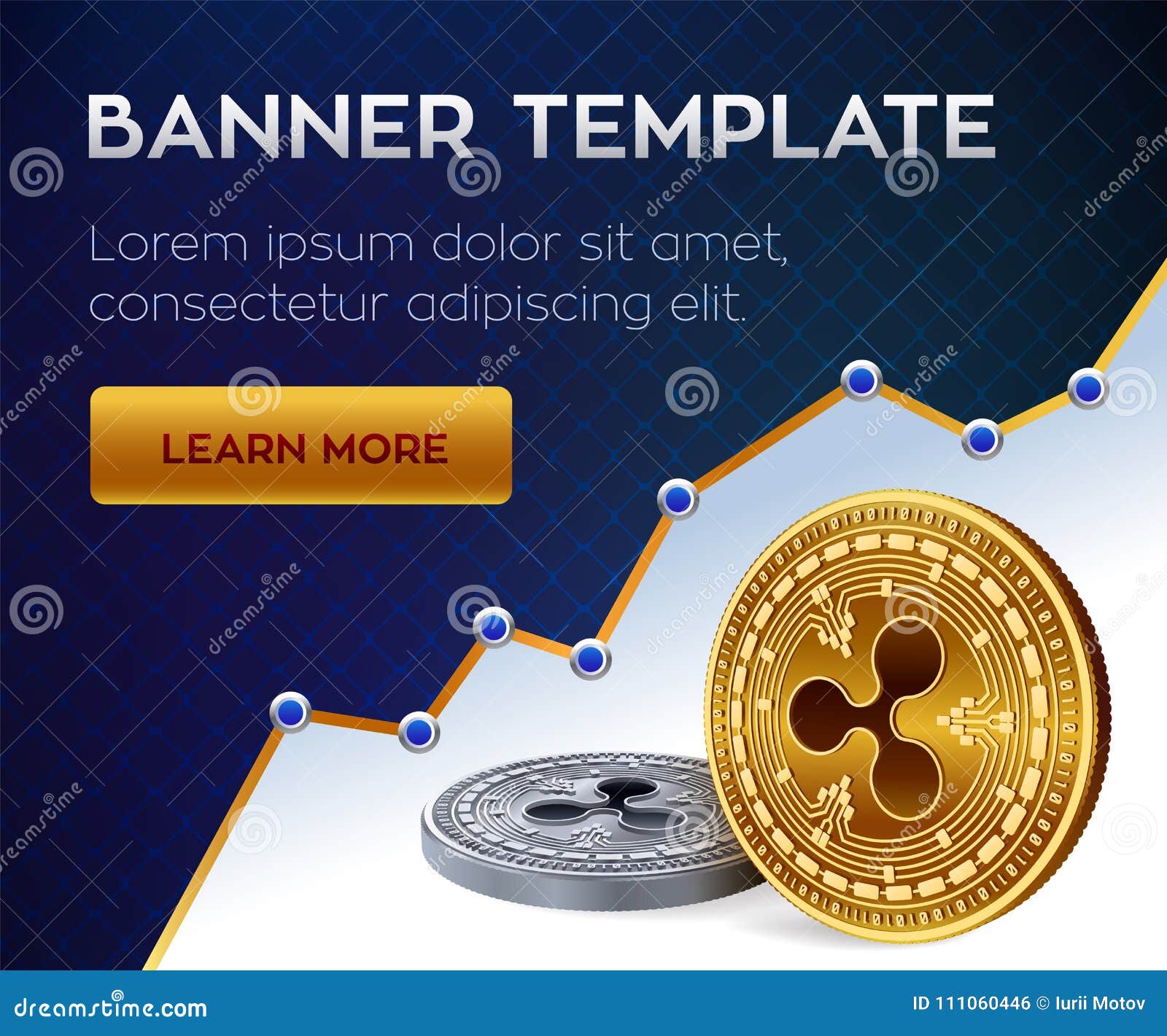 Cryptocurrency Banner Template. Bitcoin. Ripple. 3D Isometric Physical ... Cryptocurrency Banner Template. Bitcoin. Ripple. 3D Isometric Physical ...
