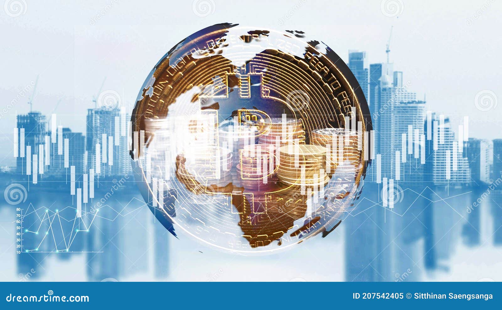 Cryptocurrency concept stock image. Image of internet - 207542405