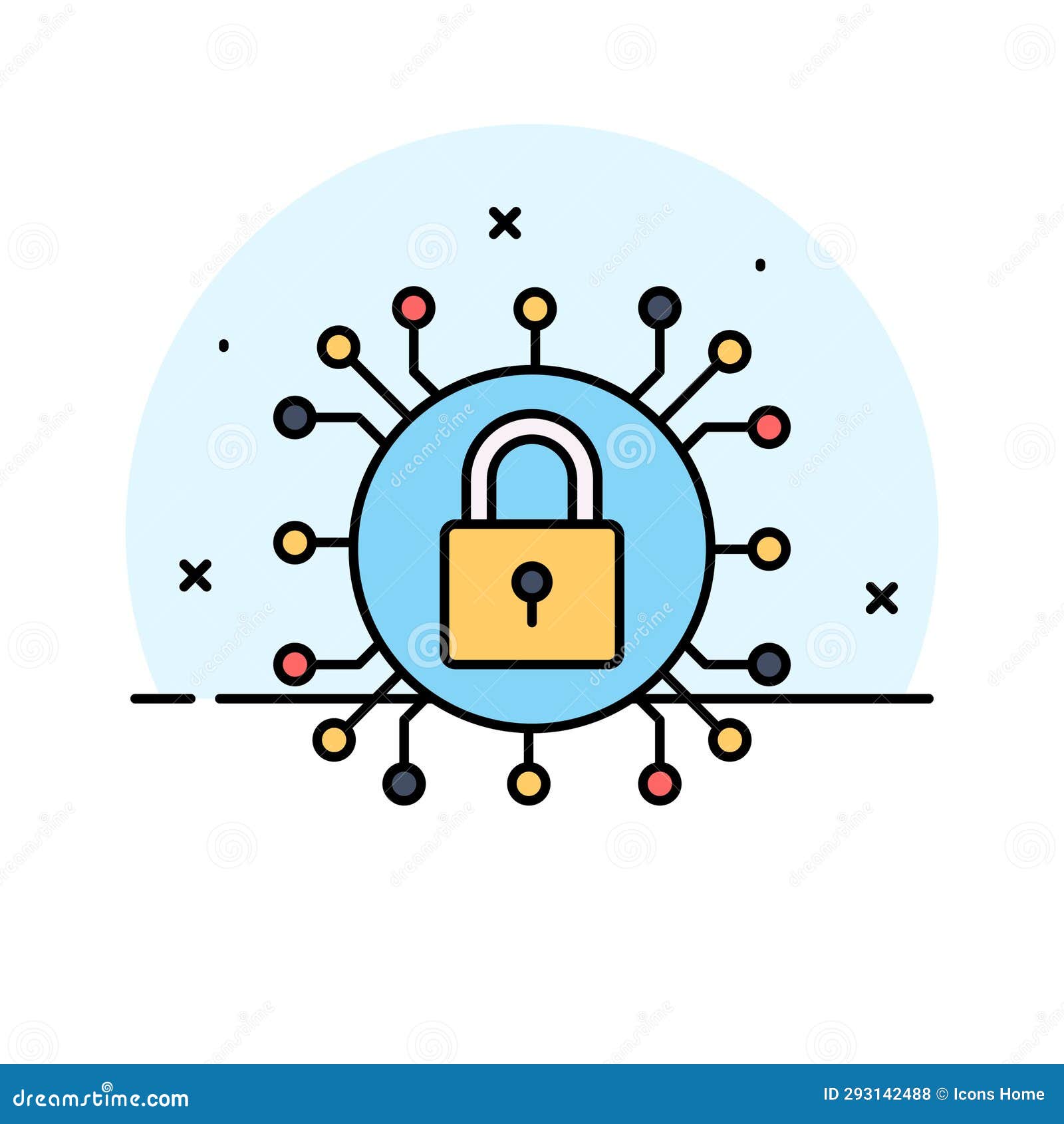 Cryptocurrency Encryption Vector Design, Ready To Use Icon Stock Vector ...