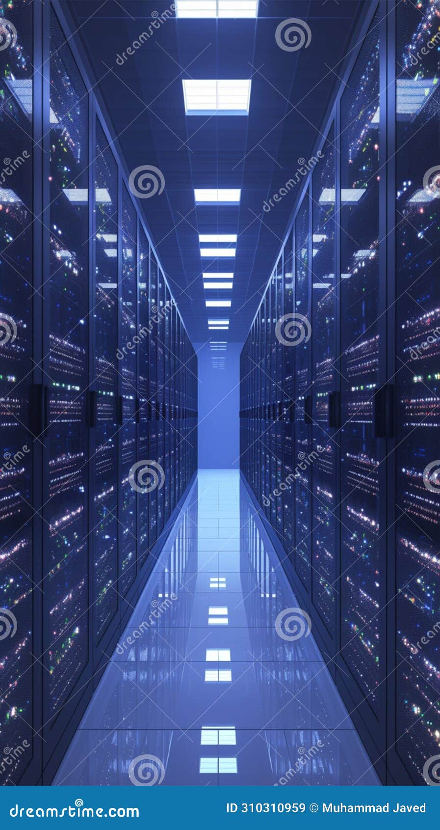 Cryptocurrency Hub Data Center Racks in a Secure Server Room Stock ...